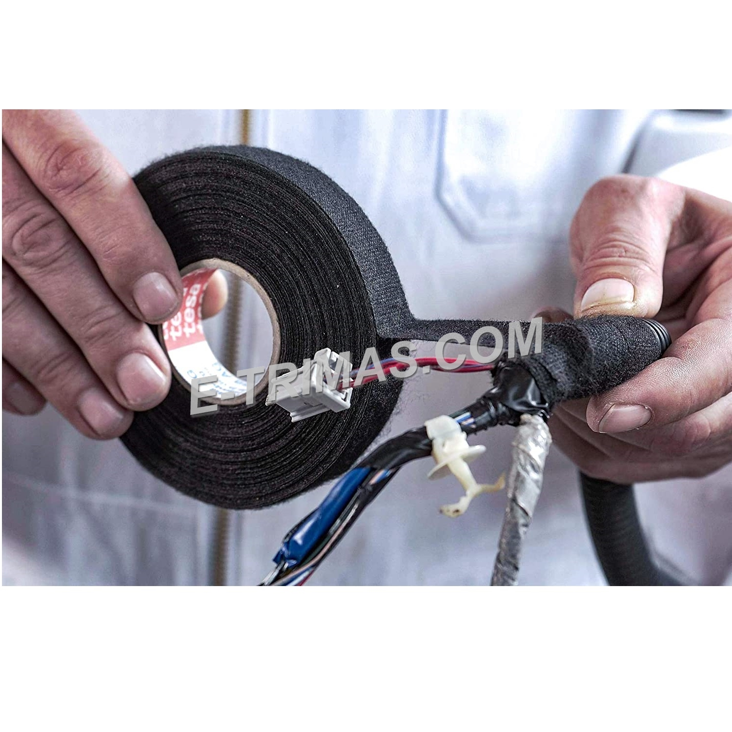 Buy E-trimas Tesa Germany Adhesive Cloth Fabric Tape Electrical Cable ...