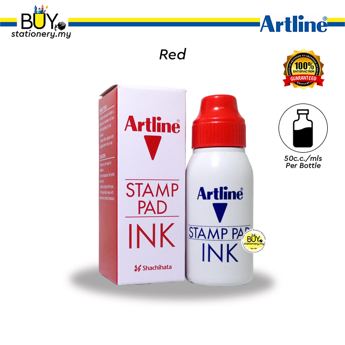 Buy Stamp Pad Ink 50ml Artline - PCS (4 Colors) | eRomman