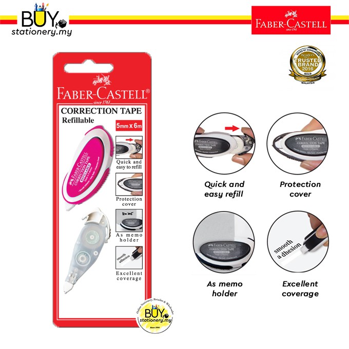 Buy Correction Tape Faber Castell + Refill- (Card) | eRomman