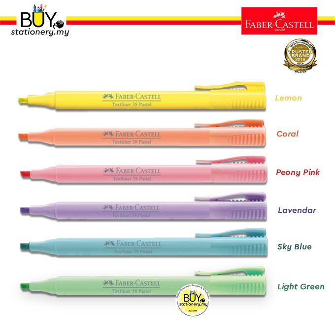 Buy Textliner/ Highlighter 38 Pastel (6 Colors) | eRomman