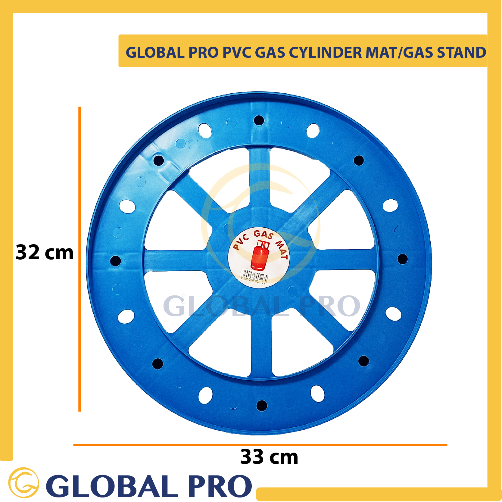 Buy Globalproofficial Global Pro PVC Gas Cylinder Protector Mat/Gas ...