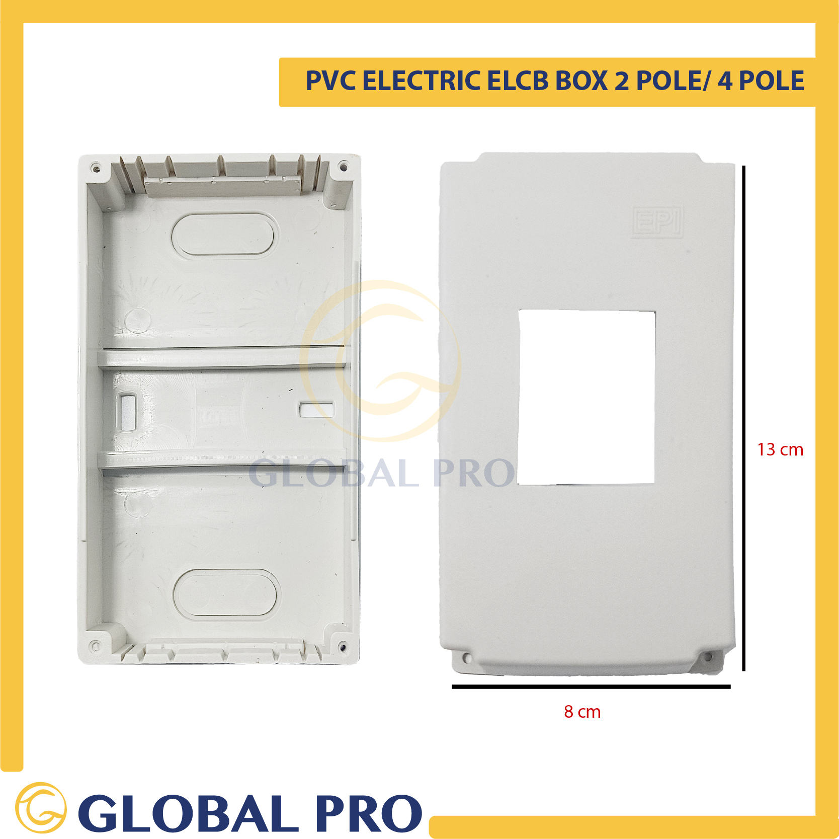 Buy Globalproofficial PVC Electric ELCB Enclosure Box 2 Pole / 4 Pole ...