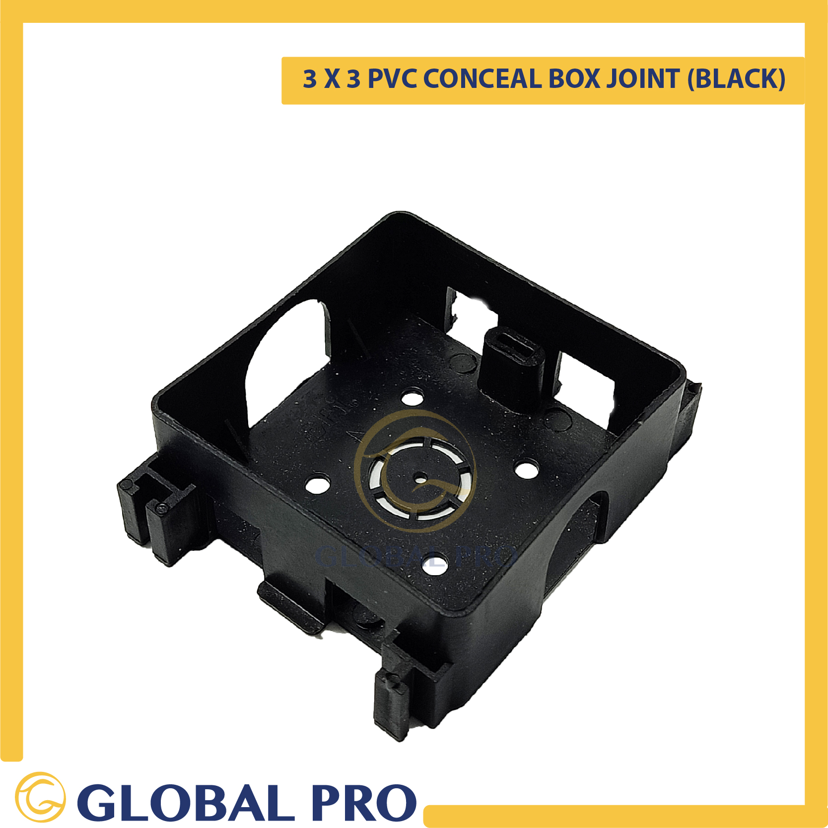 Buy Globalproofficial PVC 3X3 Electrical Conceal Box Joint (BLACK ...