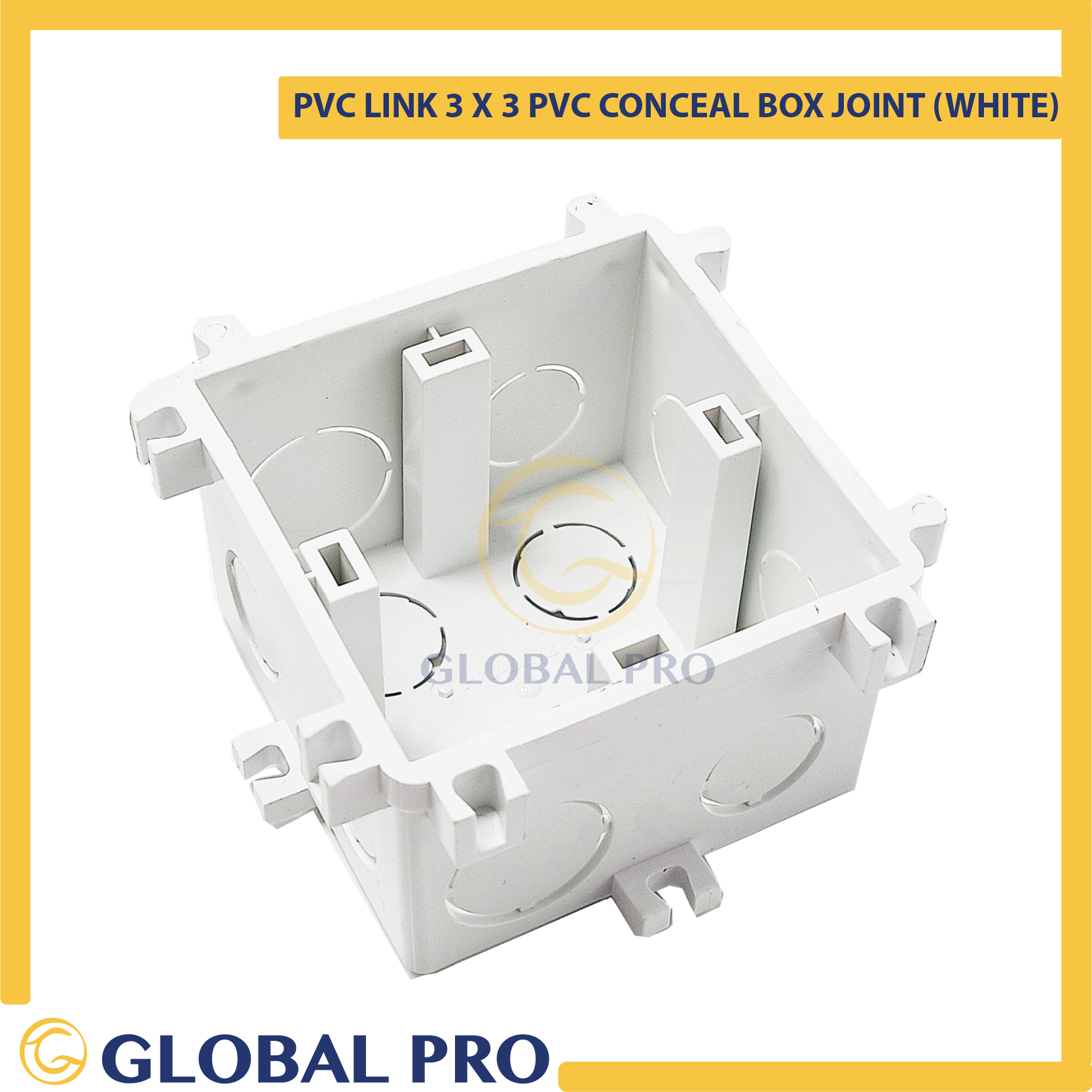 Buy PVC LINK 3 X 3 Electrical Conceal Box Joint (White) | eRomman