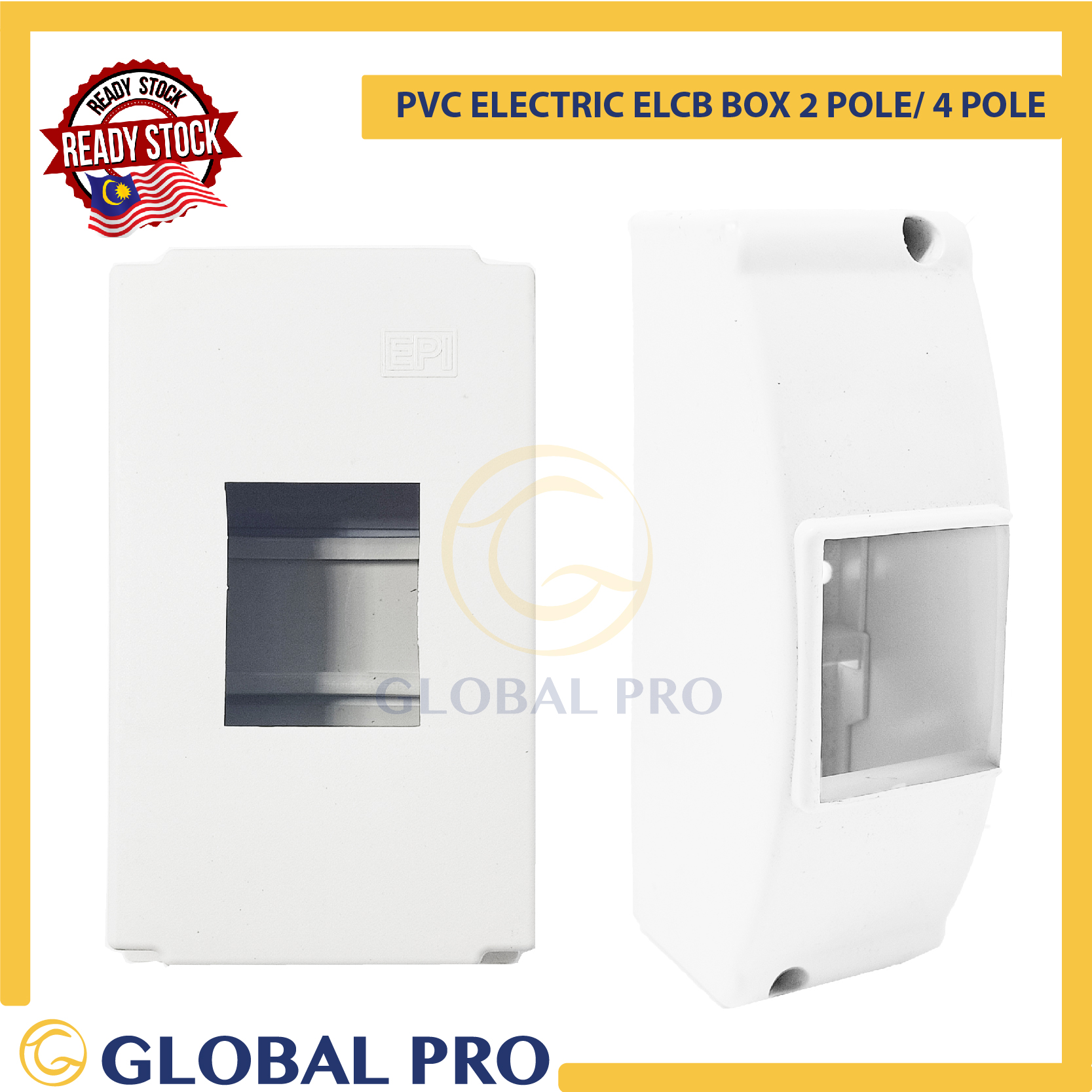 Buy Globalproofficial PVC Electric ELCB Enclosure Box 2 Pole / 4 Pole ...