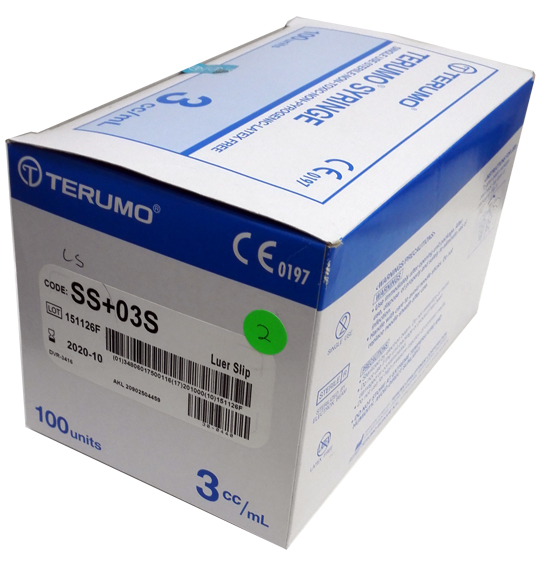 تسوق Qmg SYRINGE 3ML LUER SLIP TERUMO 100PCS/BOX | سوق رمان