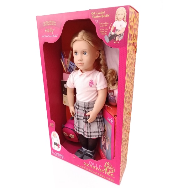 Buy Our Generation Deluxe School Girl Doll W Book Hally Eromman