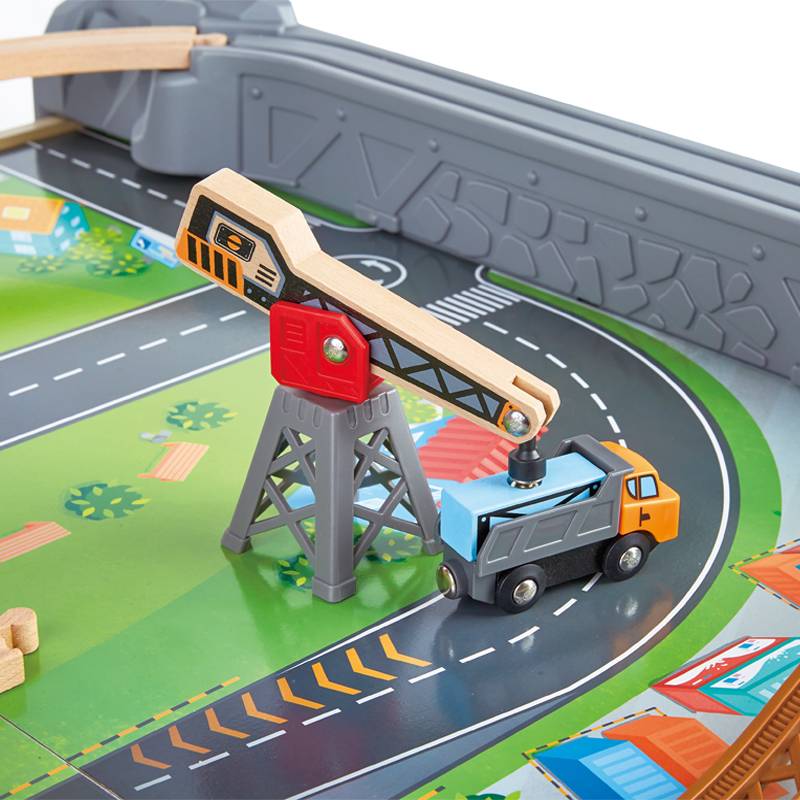 Buy Railway Train Table Set with Battery Locomotive | eRomman