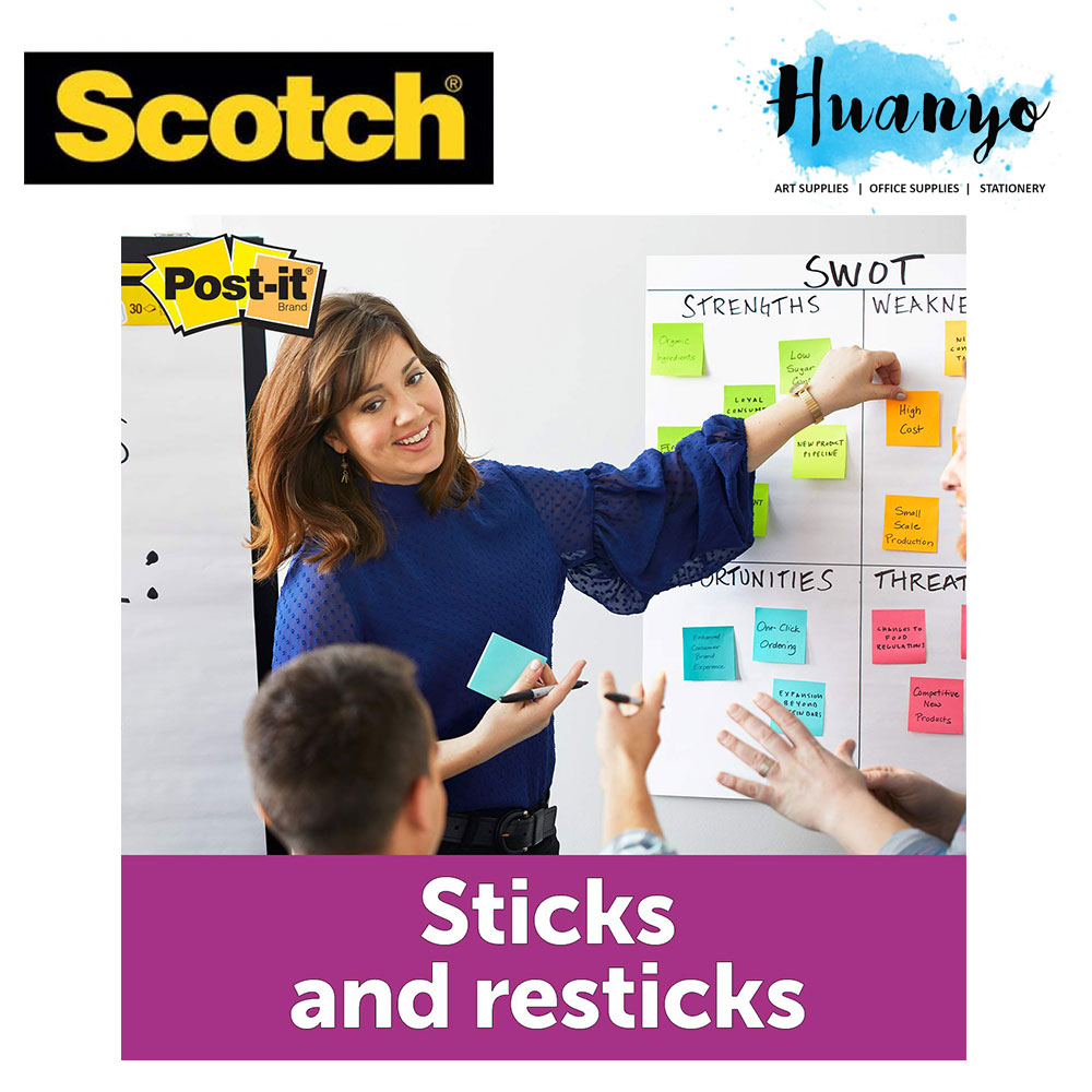 Buy Super Sticky Notes World 3M Post-it (5 Colors) | eRomman