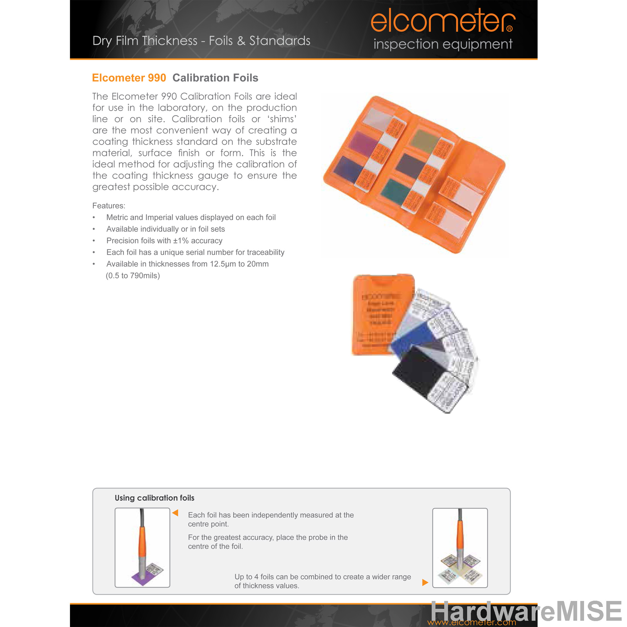 اشتري Hardwaremise Elcometer 990 Calibration Foil Scale 1 Precision ...