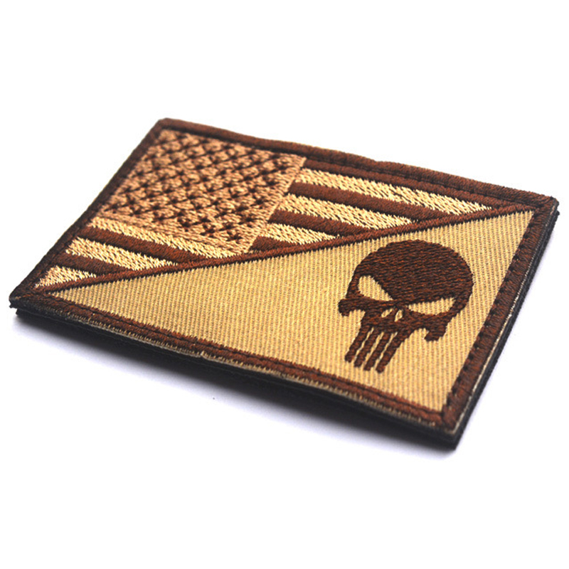 تسوق Deltacsgear Punisher American Flag Skull Velcro Patch - Red | سوق رمان