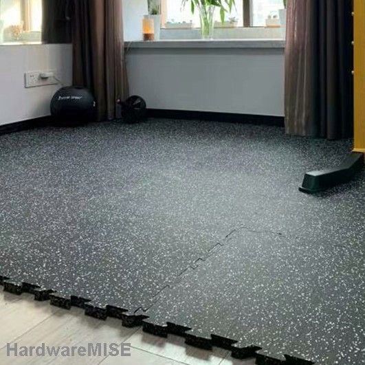 تسوق Hardwaremise Interlocking Gym Mats 15mm Interlock Gym Floor Tiles Rubber Gym Floor Mat ...