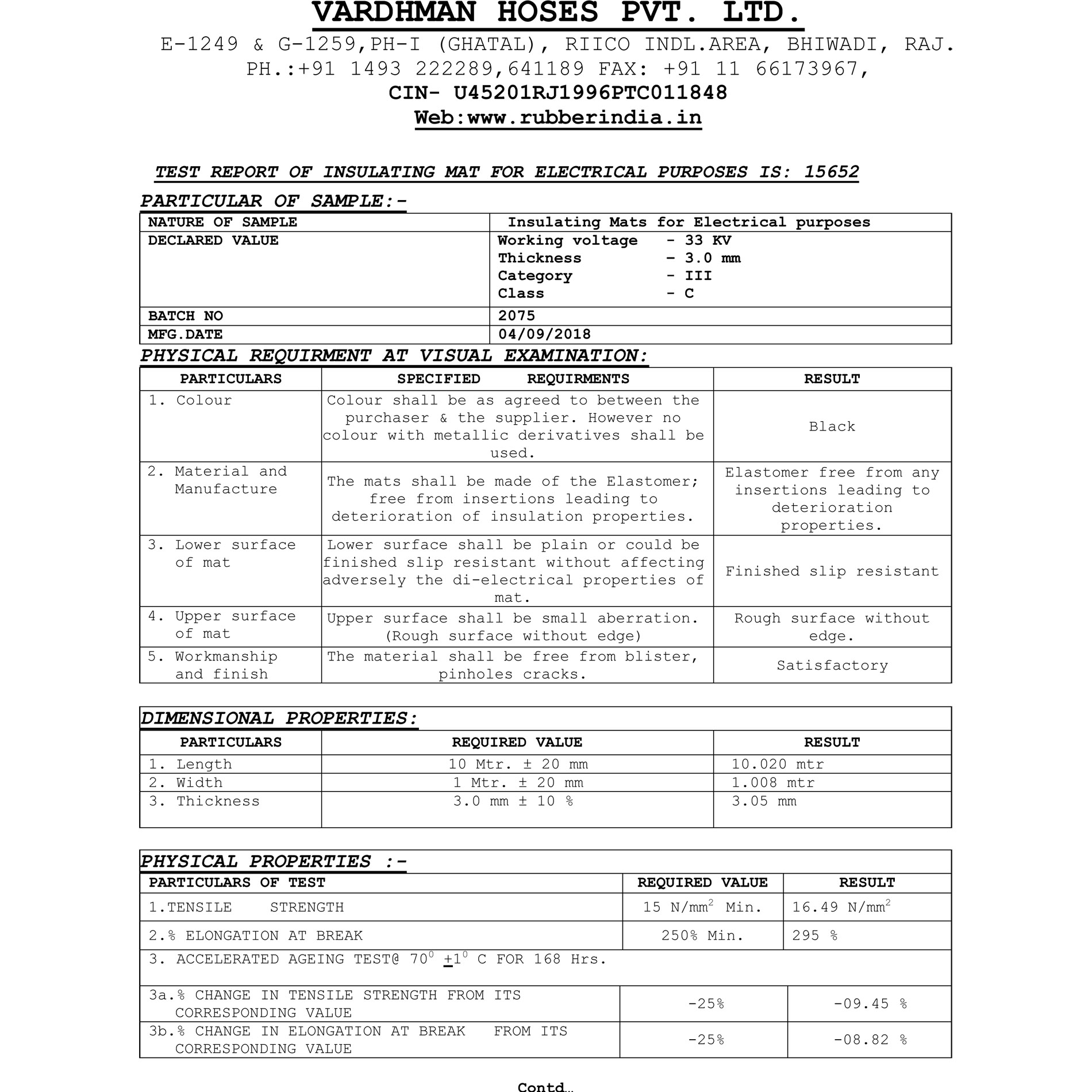 اشتري Hardwaremise Electrical Insulation Rubber Mat 33kv Insulation ...