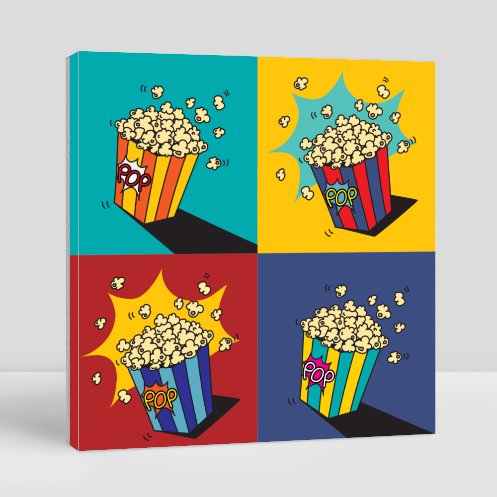 Buy Popcorn Pop Art Style, Comic Popcorn | eRomman
