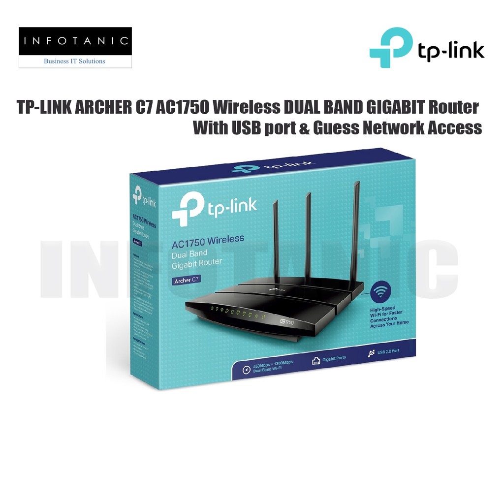 Buy Infotanicmarketplace TP-LINK ARCHER C7 AC1750 Wireless DUAL BAND ...