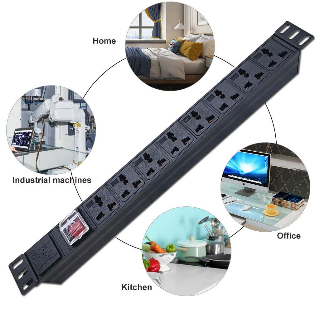 Buy Switch2com 8 Output Universal Socket Power Distribution Unit Uk Type For Rackmount Server