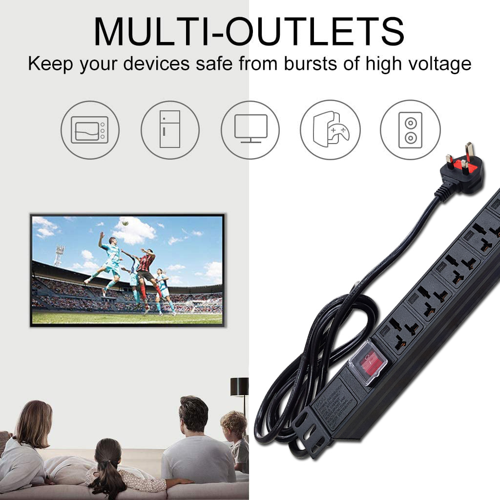 Buy Switch2com 8 Output Universal Socket Power Distribution Unit Uk Type For Rackmount Server