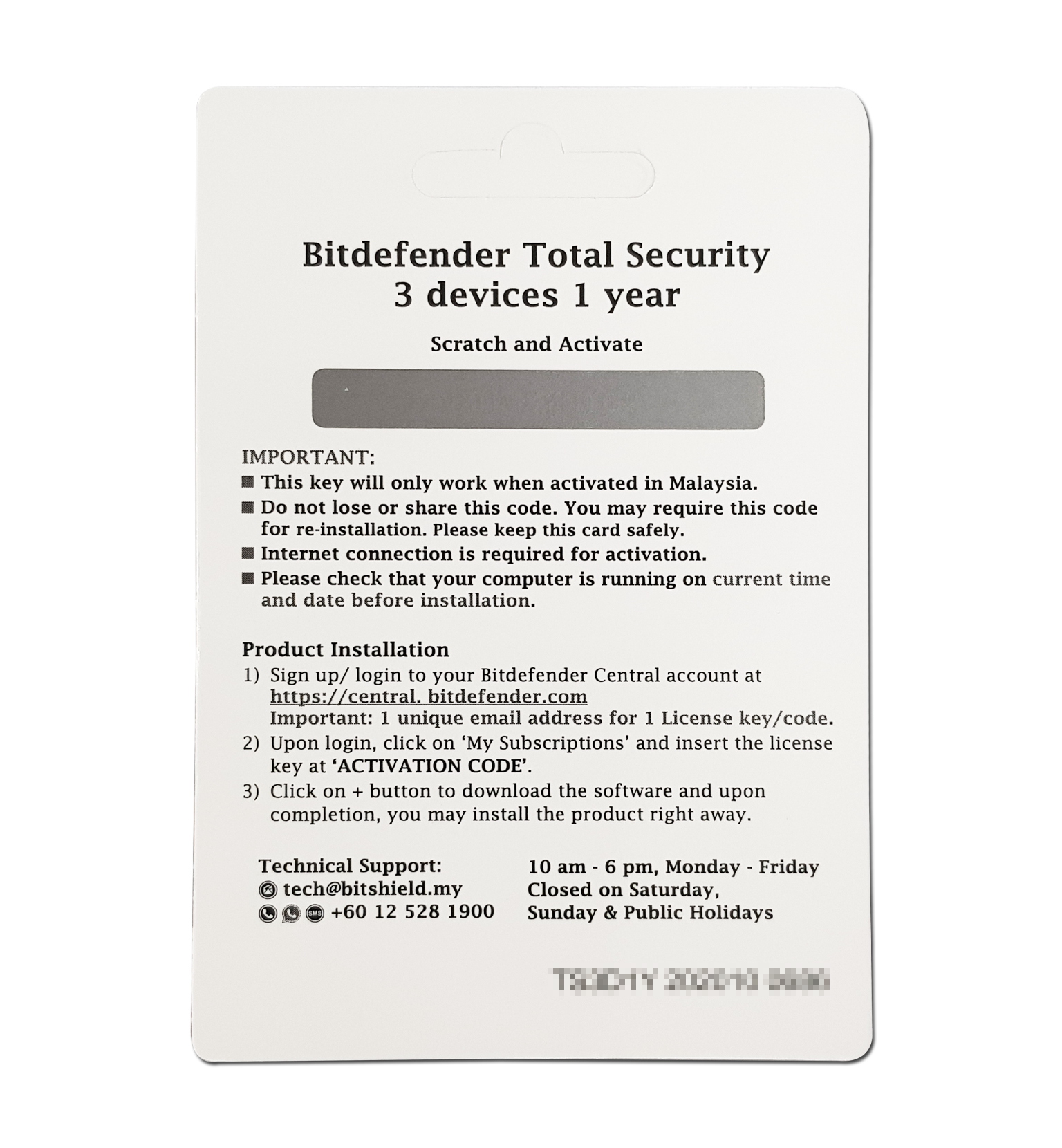 Buy Switch2com BitDefender Total Security Multi Device 3 Device 1 Year ...