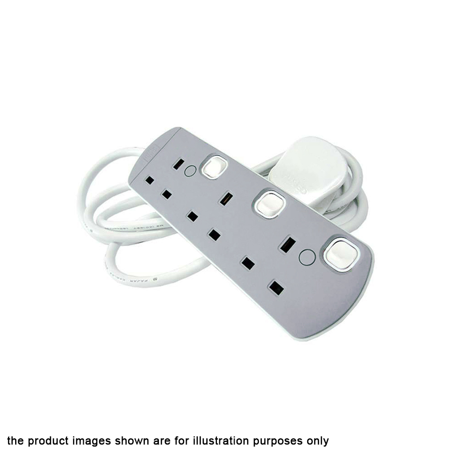 Buy Ipohonline UMS 8313 3 Gang 13AMP Portable Switched Socket Outlet ...