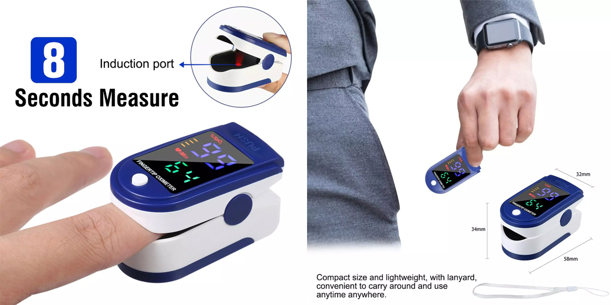 Buy Itronicmobile Fingertip Pulse Oximeter LK87 (Blue) | eRomman