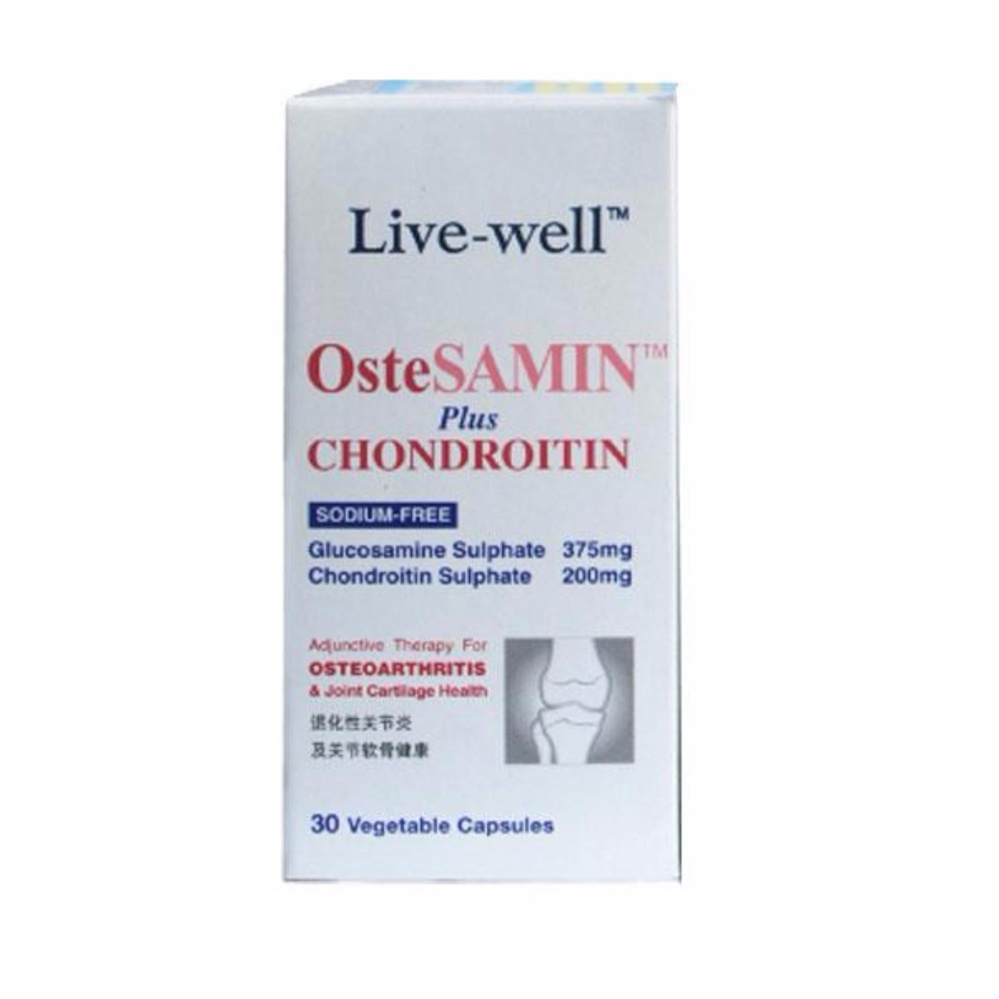 Buy Bigcaremart Live Well Ostesamin Plus Chondroitin 30s for Joint Pain ...