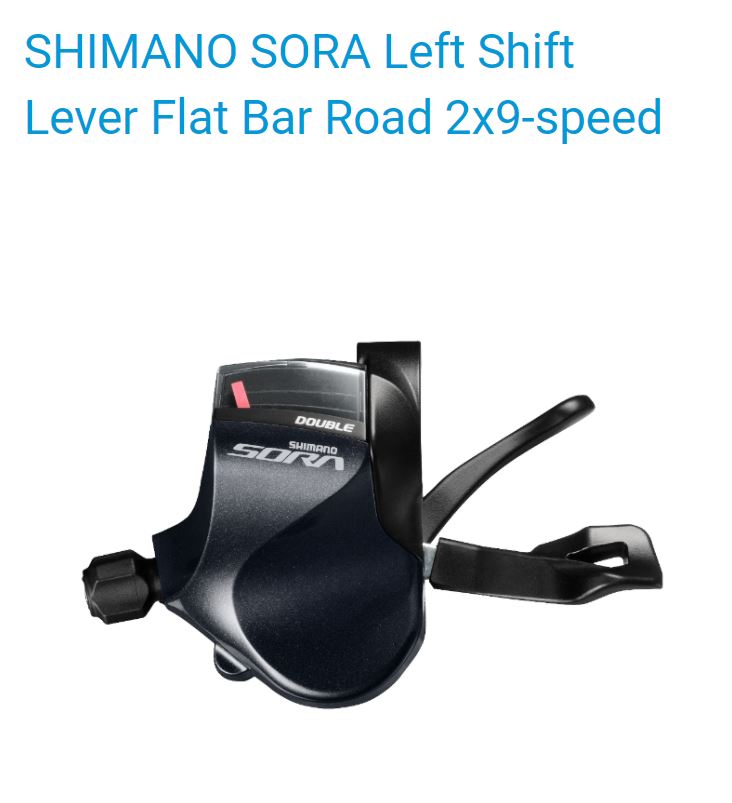 Buy Foresttrekcycle SHIMANO SORA LEFT SHIFT LEVER FLAT BAR ROAD 2x9 ...