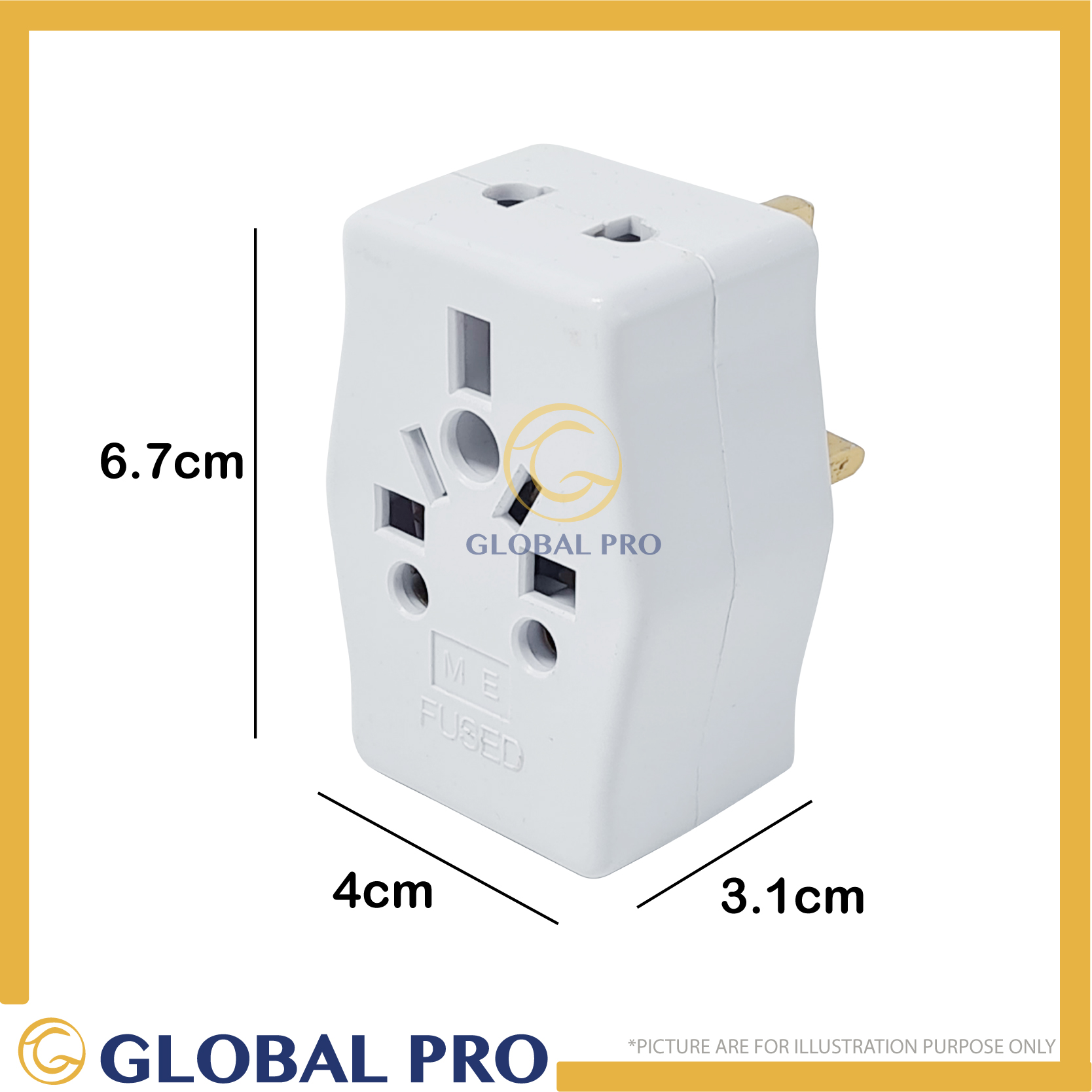 Buy Globalproofficial Me 7196 Multi 3 Way 13a Mutli Universal Socket