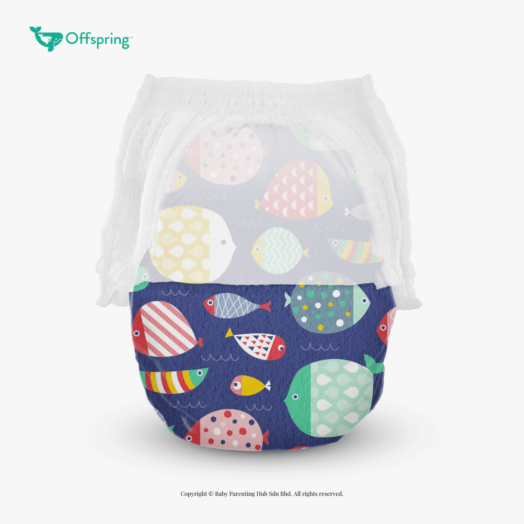 Buy Offspring Diaper Fashion Pants XL 12-20kg 30pcs Fish Fiesta | eRomman