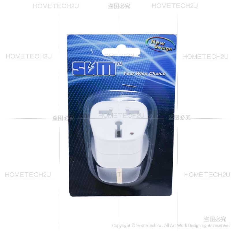 Buy Hometech2u SUM Universal Adapter Adaptor China Plug 2 Pin to 3 Pin ...