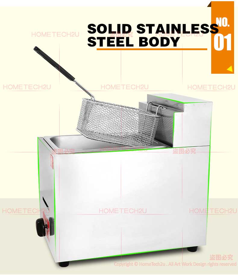 Buy Commerical single/double tank LPG Gas Deep Fryer Steel Gas Frying ...