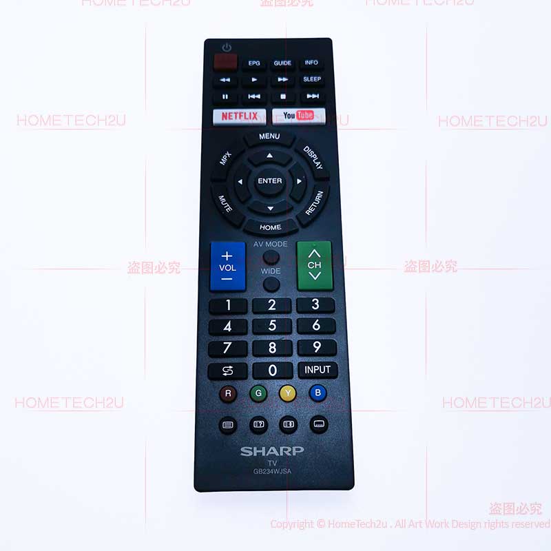 Buy Hometech2u SHARP LCD/LED/SMART TV ORIGINAL REMOTE CONTROL ...