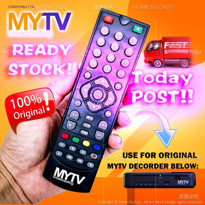 Buy Hometech2u ORIGINAL MYTV Remote Control original(for Set Unit ...