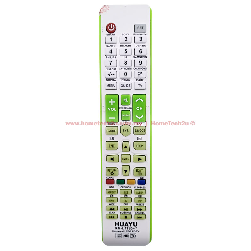 Buy Hometech2u Huayu Universal LCD LED TV Remote Control online | eRomman