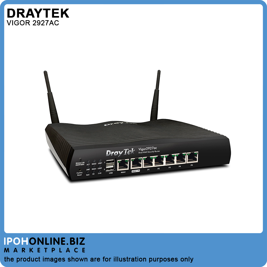 Buy Ipohonline DrayTek Vigor 2927ac Dual WAN Load Balancing Gigabit ...