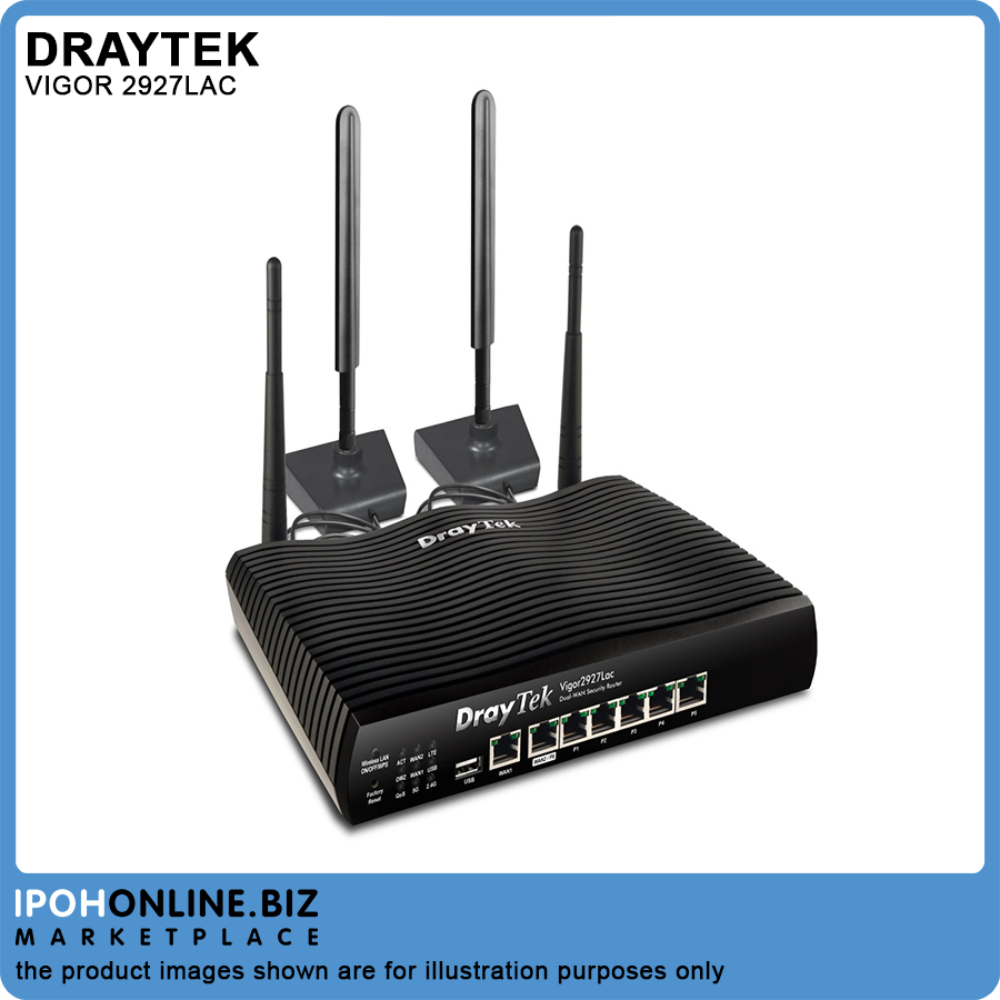 Buy Ipohonline DrayTek Vigor 2927Lac Dual WAN Load Balancing Gigabit ...