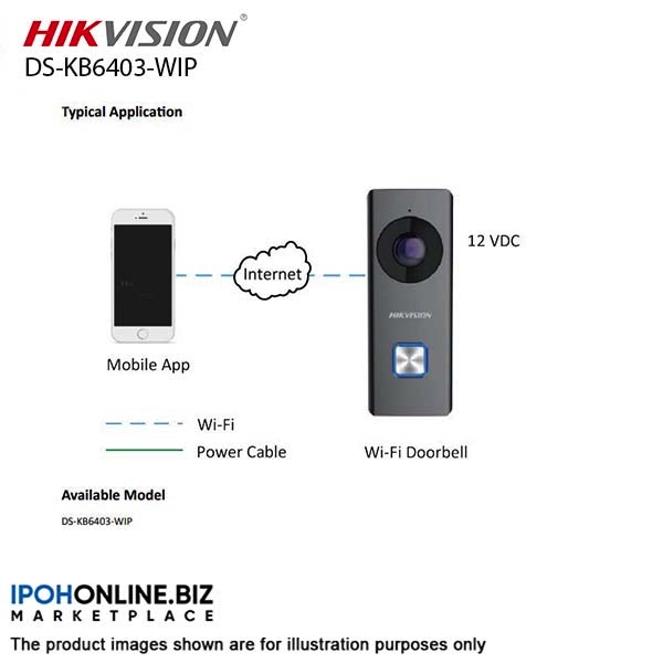 Buy Hikvision Wi-Fi Video Doorbell online | eRomman