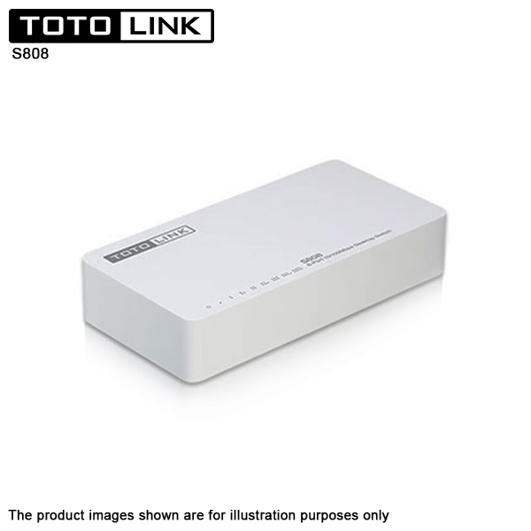 Buy Ipohonline TOTOLINK S808 8 Port 10/100Mbps Mini Desktop Network ...