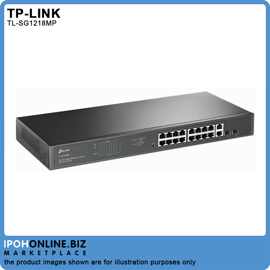Buy Ipohonline TP-Link TL-SG1218MP 18-Port Gigabit Rackmount Switch ...