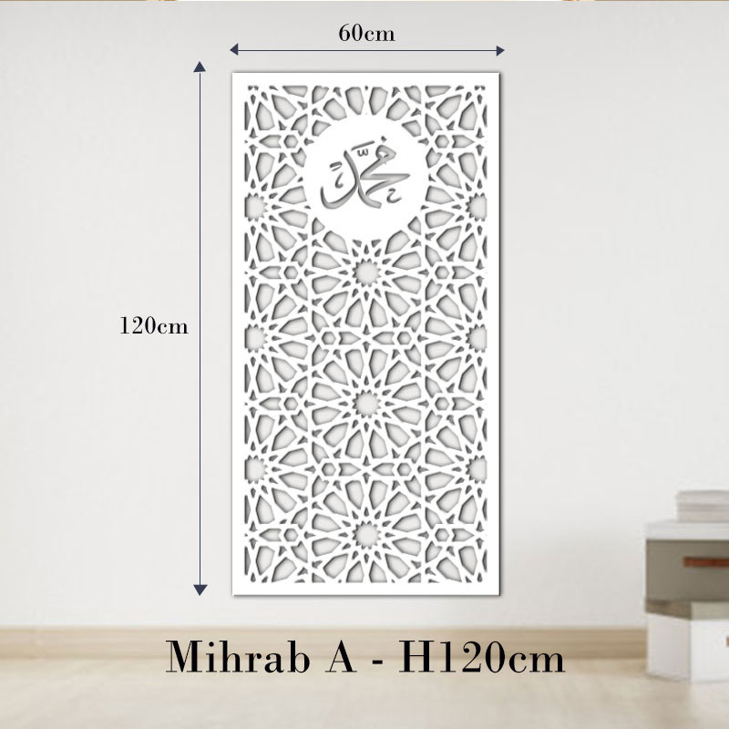 تسوق Myehomedecor 3D Islamic Pattern Cut Out Wall Art Kubah Mihrab ...