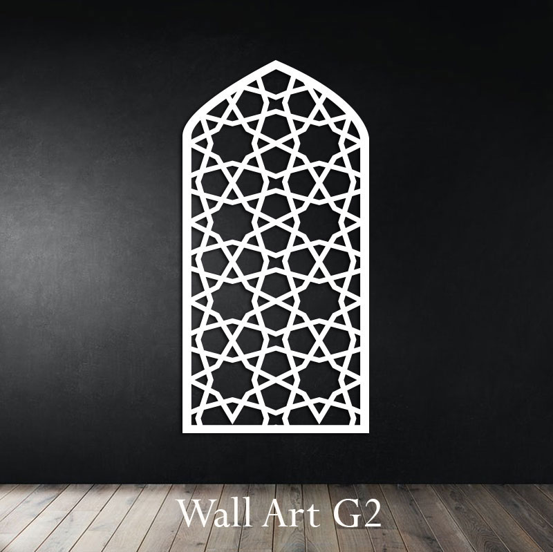 تسوق Myehomedecor 3D Islamic Pattern Cut Out Wall Art Kubah Mihrab ...