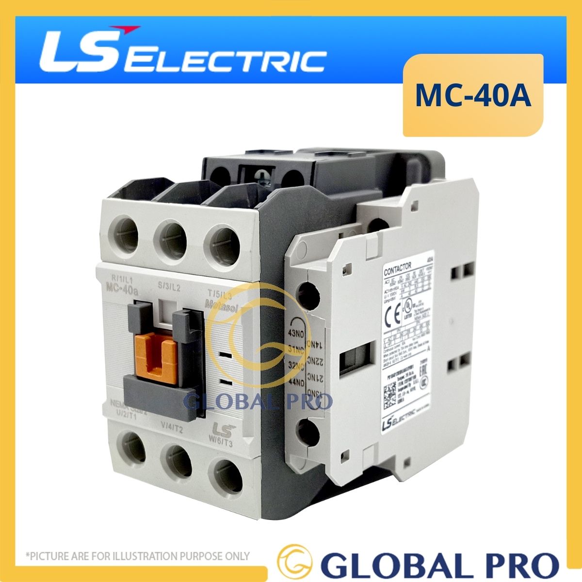Buy Globalproofficial LS ELECTRIC Metasol Magnetic Contactor AC110V / AC240V / AC415V MC-9b MC ...