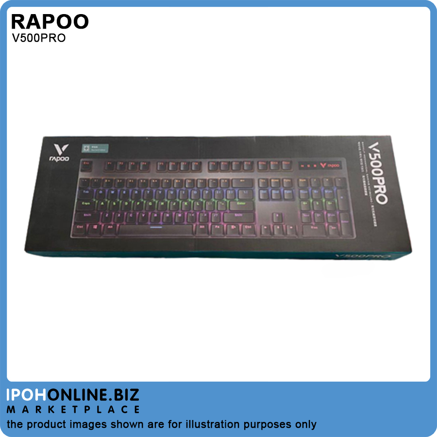 Buy Ipohonline RAPOO V500 Pro Backlit Mechanical Gaming Keyboard - Blue Switch Edition online ...
