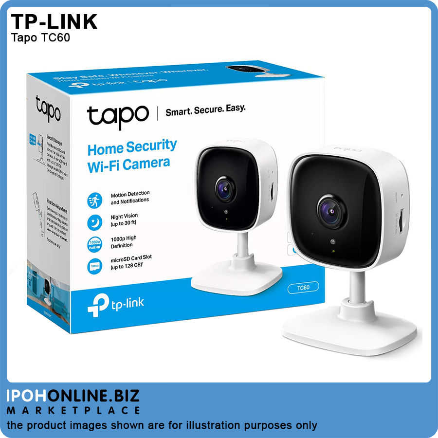 Buy Ipohonline TP-Link Tapo TC60 1080P Full HD CCTV Home Security WiFi ...