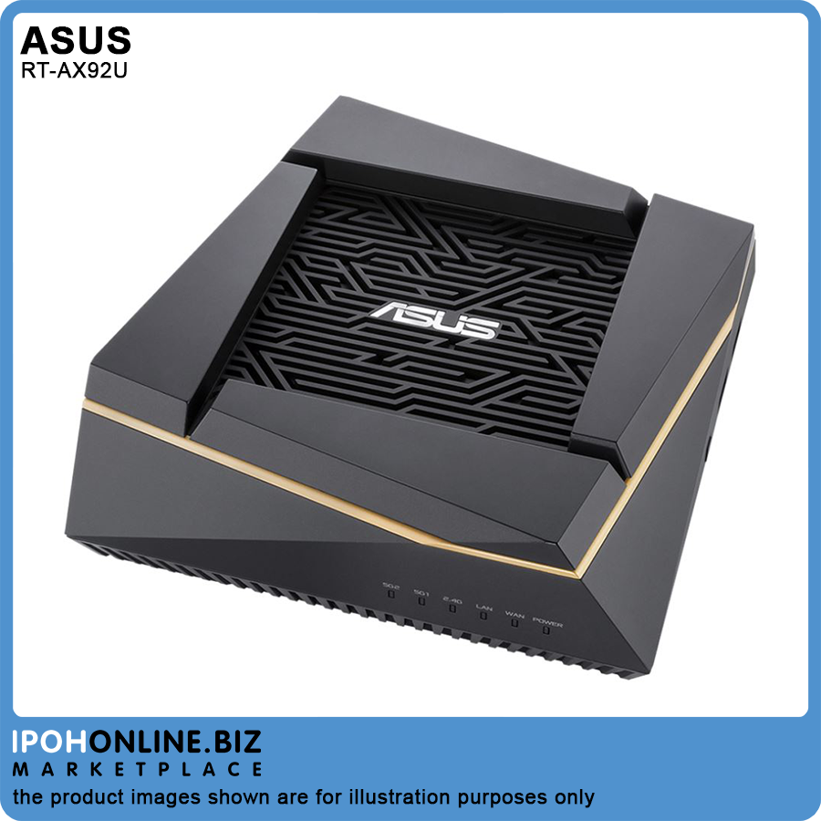 Buy Ipohonline Asus RT-AX92U WiFi 6 (802.11ax) Tri Band Mesh WiFi ...