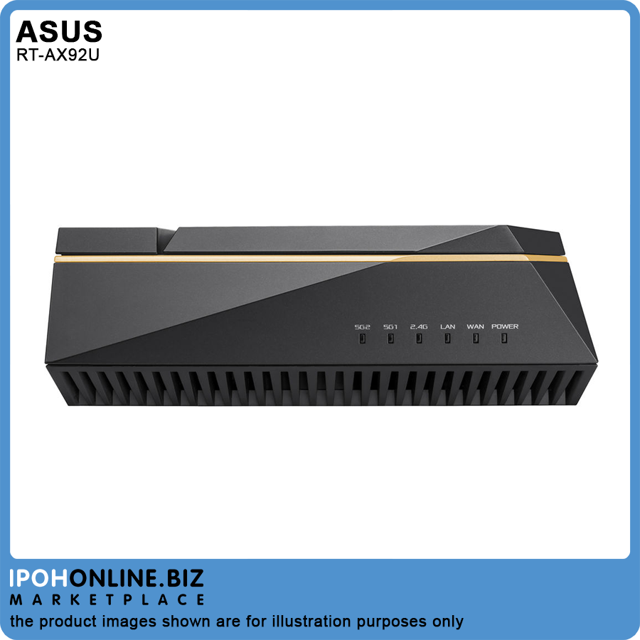 Buy Ipohonline Asus RT-AX92U WiFi 6 (802.11ax) Tri Band Mesh WiFi ...
