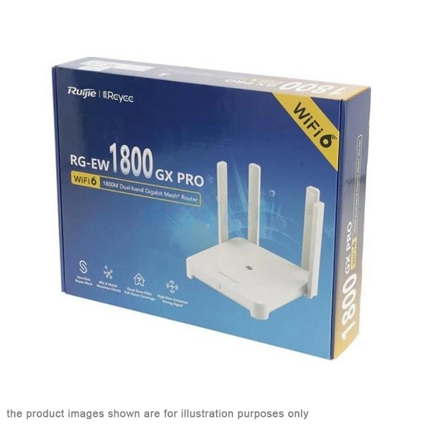 Buy Ipohonline RUIJIE REYEE RG-EW1800GX PRO AX1800 WIFI 6 1800M DUAL-BAND GIGABIT MESH ROUTER ...