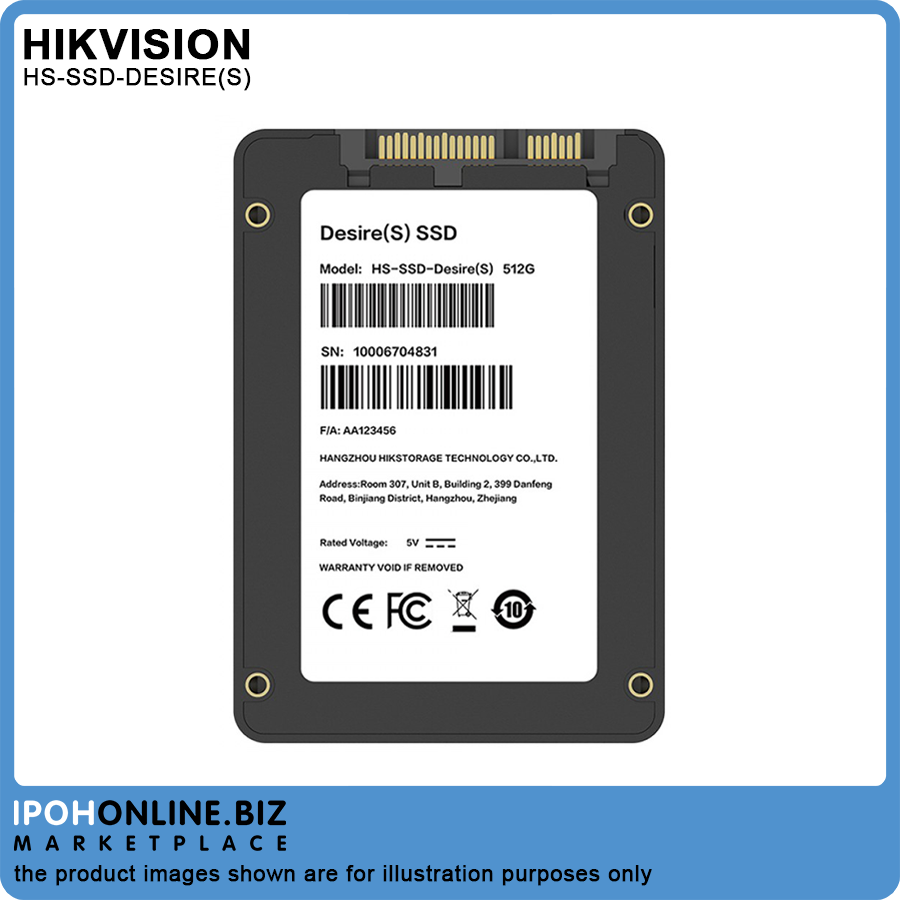Buy Ipohonline Hikvision Desire 512GB 2.5" Inch 560MB/s Read Speed SATA ...