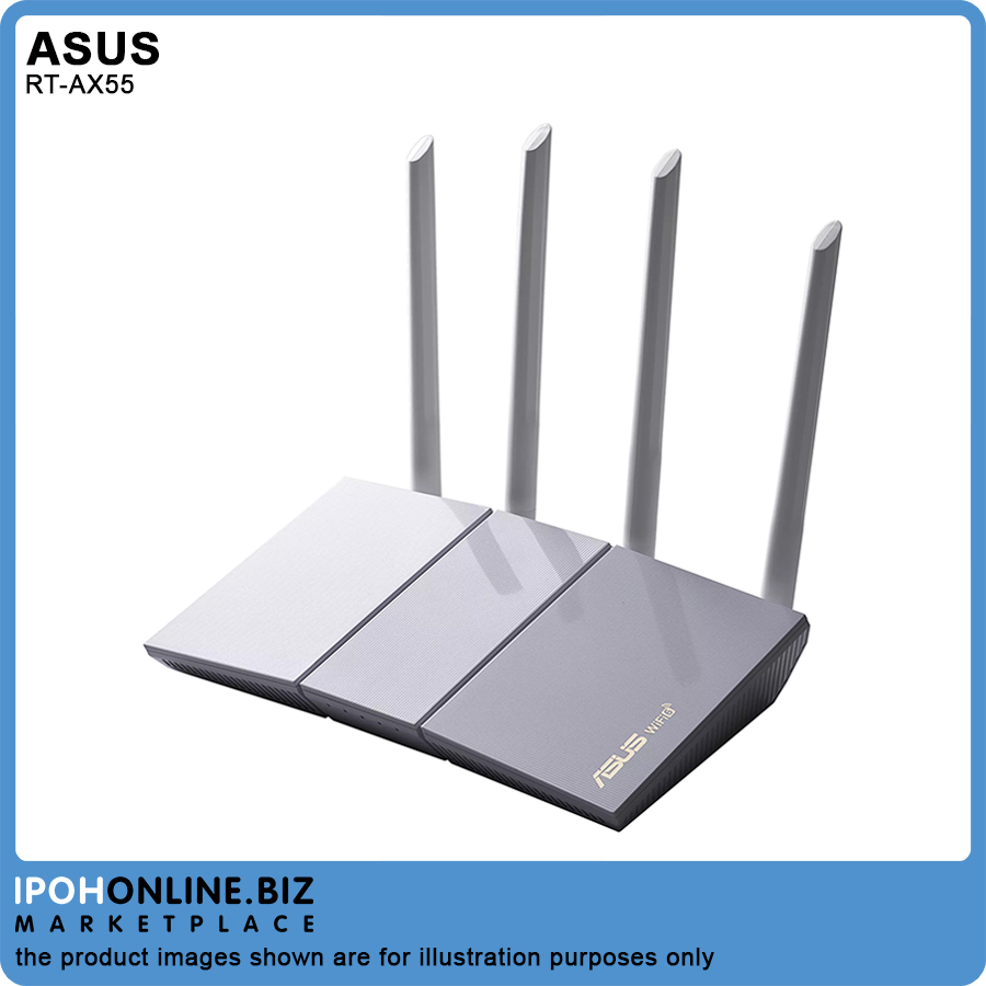 Buy Ipohonline Asus RT-AX55 AX1800 Dual Band WiFi 6 802.11ax Quad-Core ...