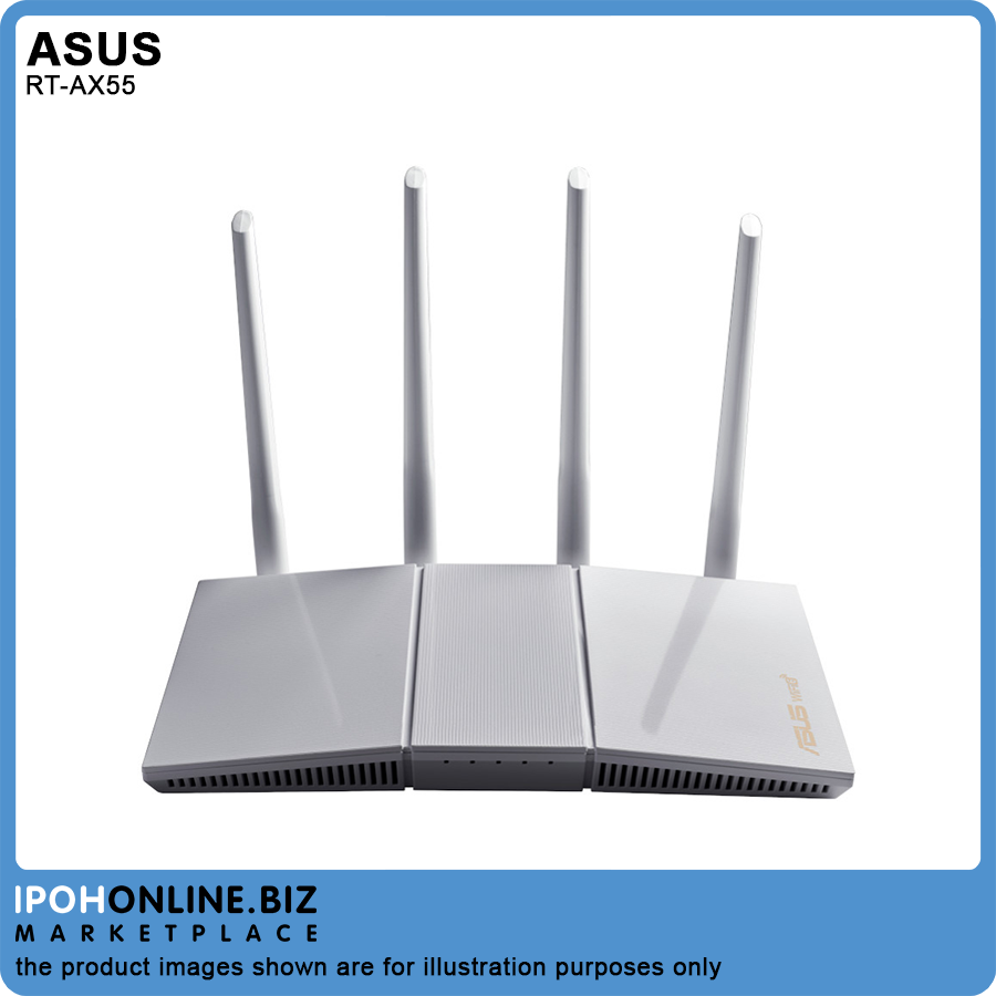 Buy Ipohonline Asus RT-AX55 AX1800 Dual Band WiFi 6 802.11ax Quad-Core ...