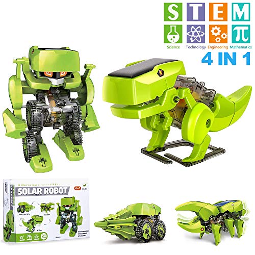 Buy Dinosaurs Solar Robot Toy 4 in 1 Stem | eRomman
